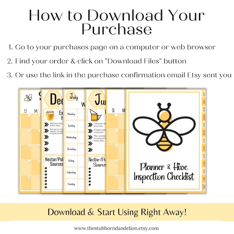 Beekeeper Digital Planner & Hive Inspection Checklist | 2025,2026 ...