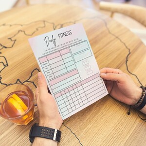 Daily Fitness Planner Printable | Simple Workout, Meal and Sleep ...