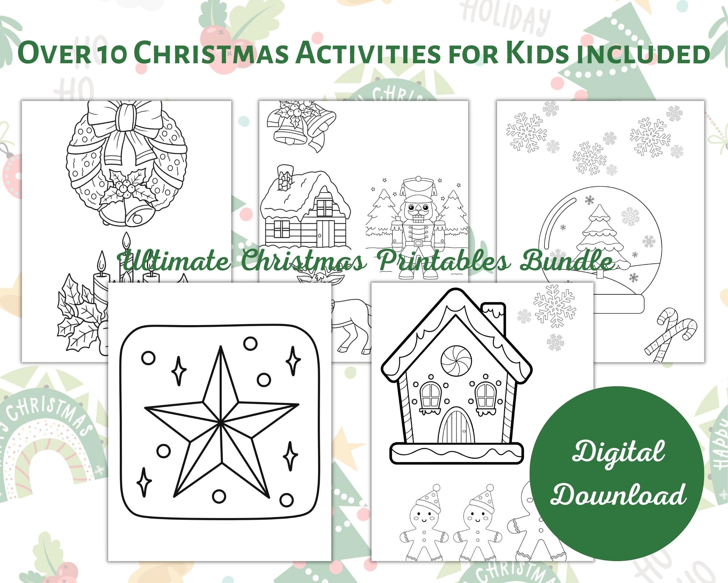 Ultimate Christmas Printable Bundle | Coloring Pages, Activity Sheets ...