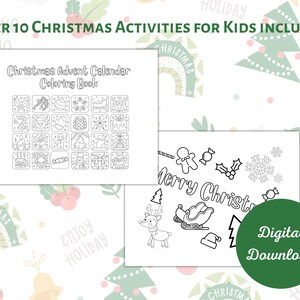 Ultimate Christmas Printable Bundle | Coloring Pages, Activity Sheets ...