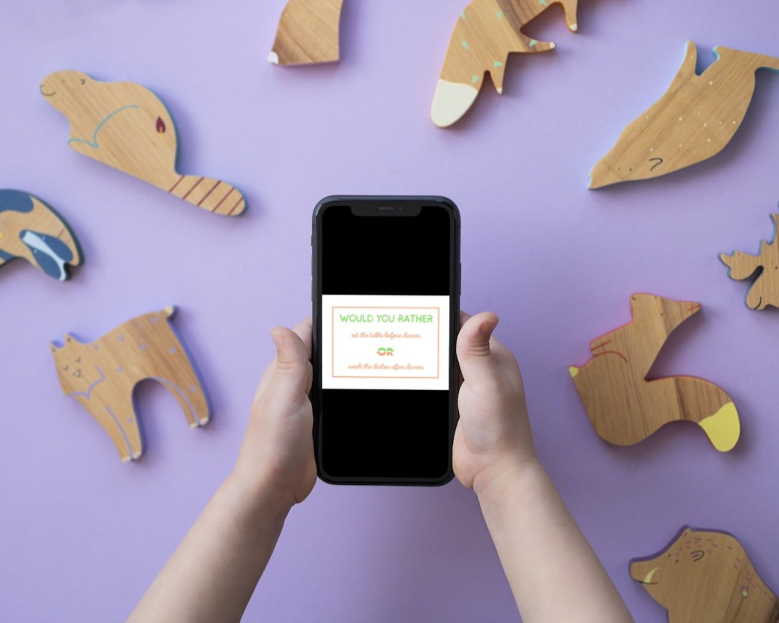 Printable Card Game for Kids Would You Rather | 80 Printable Question ...