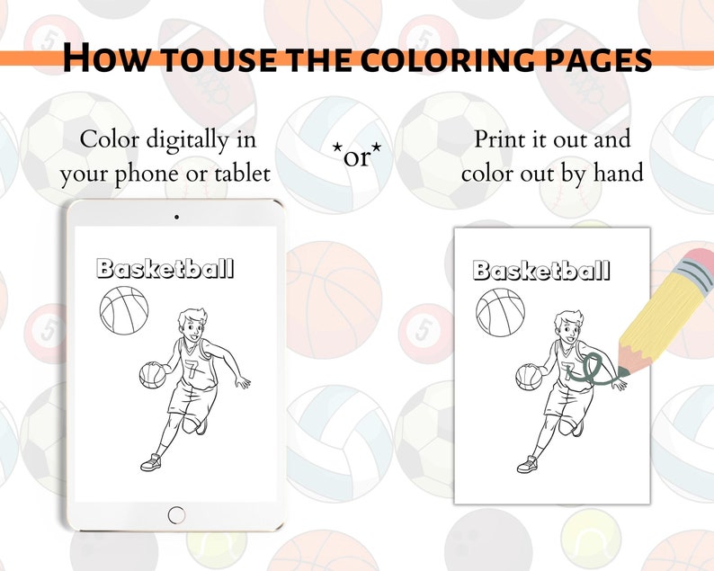 Printable Sports Coloring Pages for Preschool Kids Educational Coloring ...