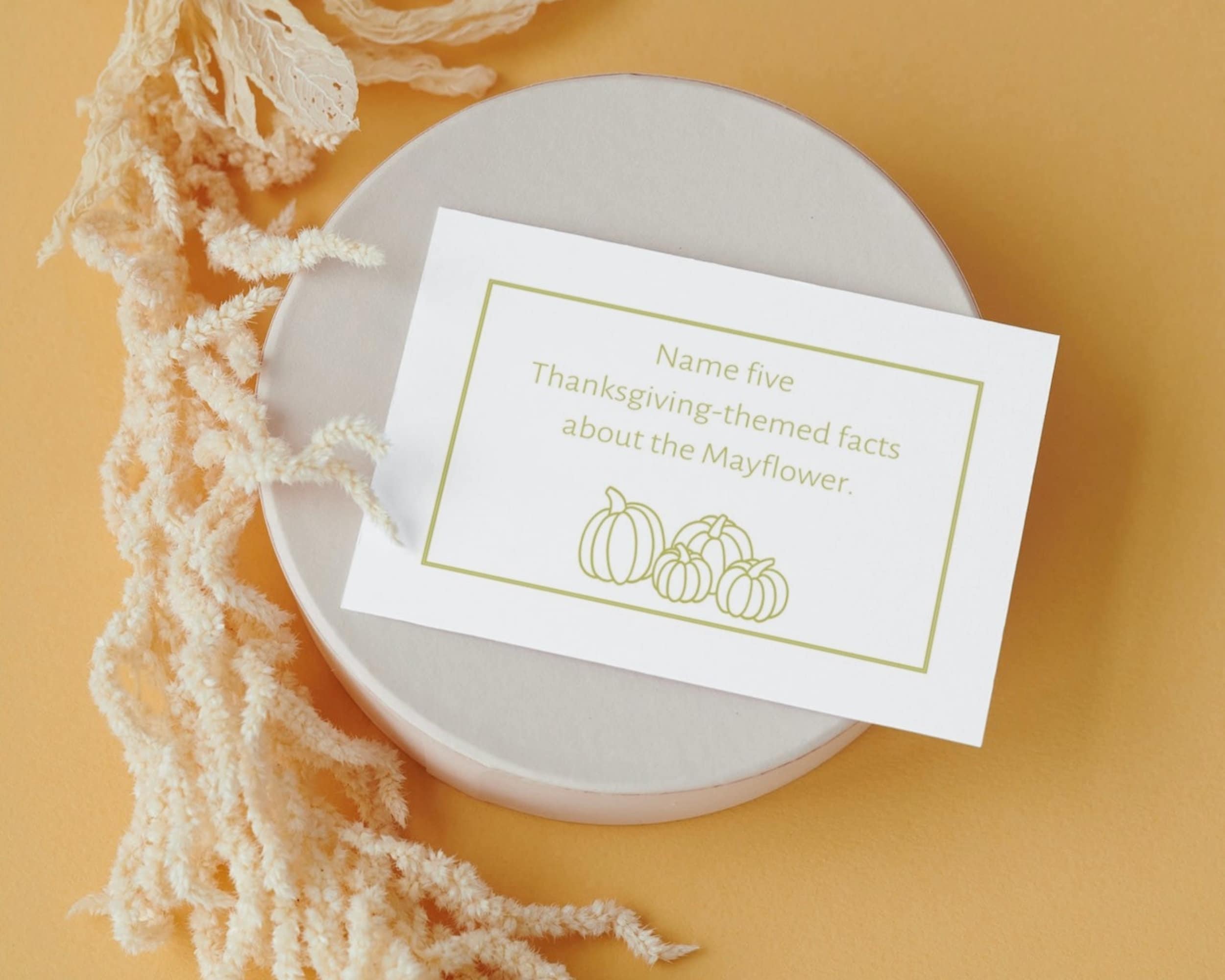 Thanksgiving 5 Second Game | Printable Thanksgiving Game With 80 ...