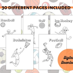 Printable Sports Coloring Pages for Preschool Kids | Educational ...