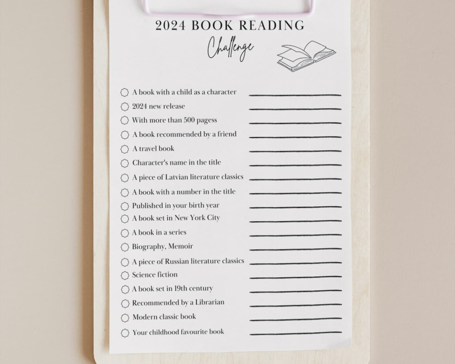 2024 Book Reading Challenge | Reading Challenge | Reading Tracker ...
