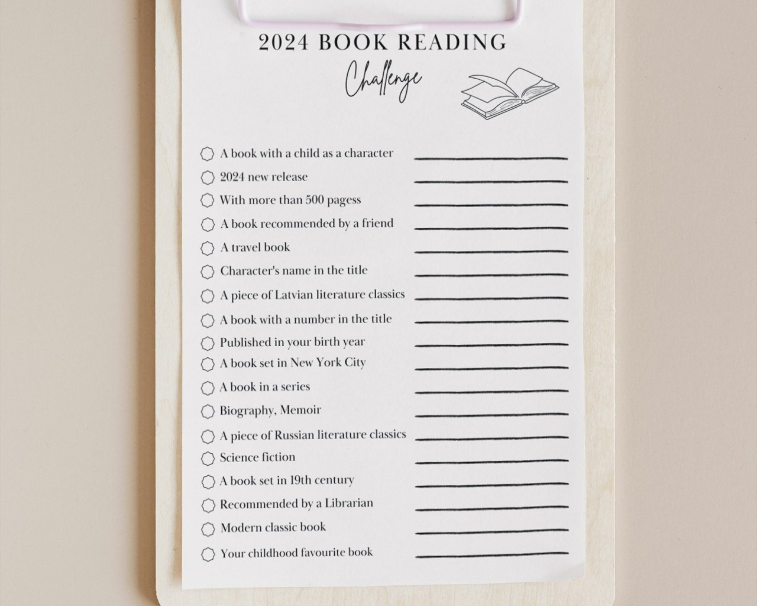 2024 Book Reading Challenge | Reading Challenge | Reading Tracker ...