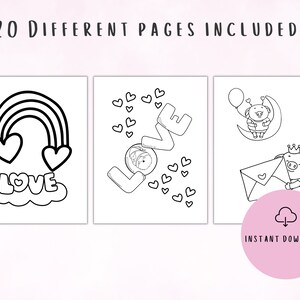 Cute Valentine’s Day Printable Coloring Book for Kids | Worksheets for ...