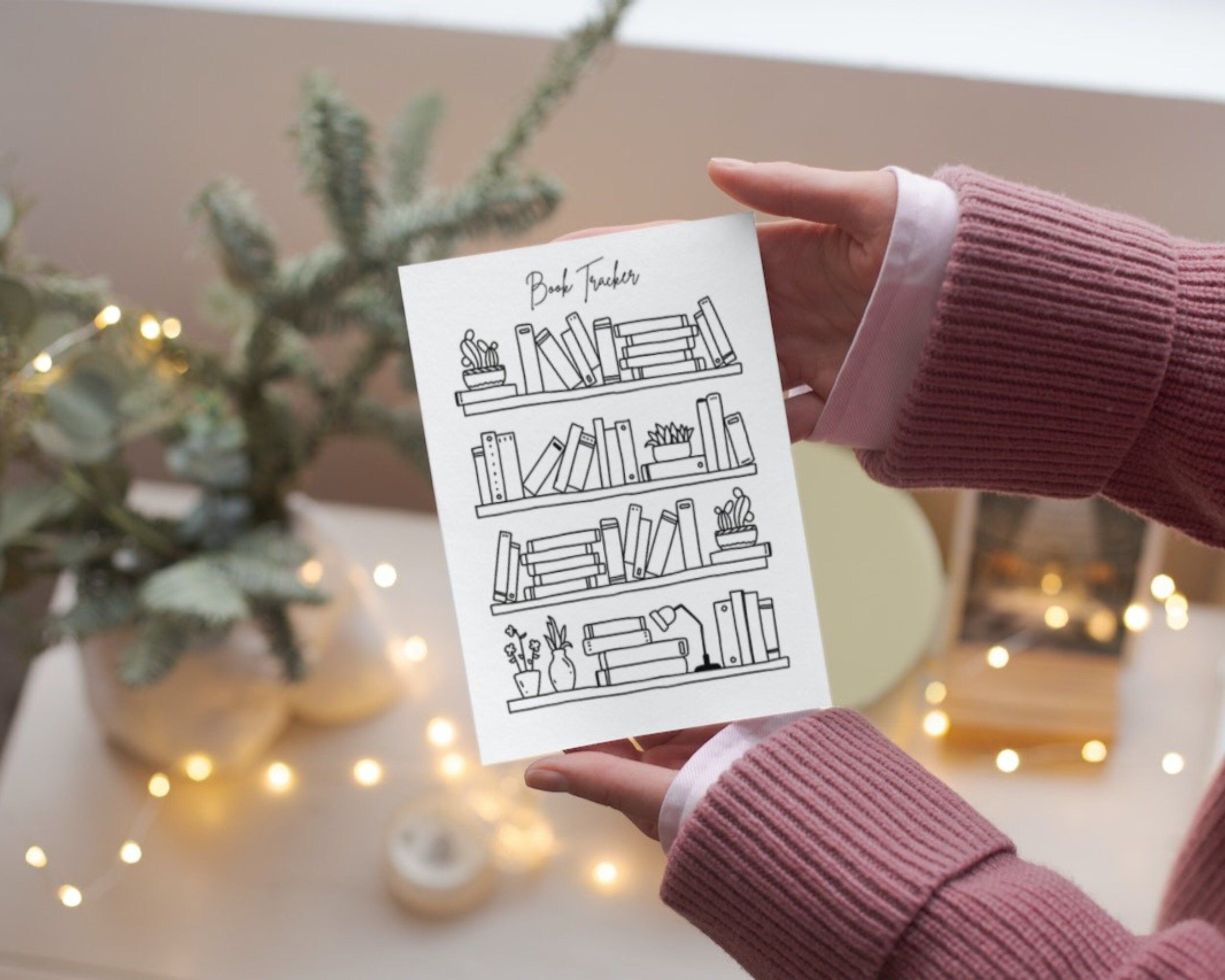 Bookshelf Tracker for Reading Goals | Printable Book Shelf Book Tracker ...