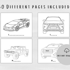 50 Car Coloring Pages for Kids With Car Names | Coloring Sheets for Car ...