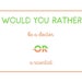 Printable Card Game for Kids Would You Rather | 80 Printable Question ...