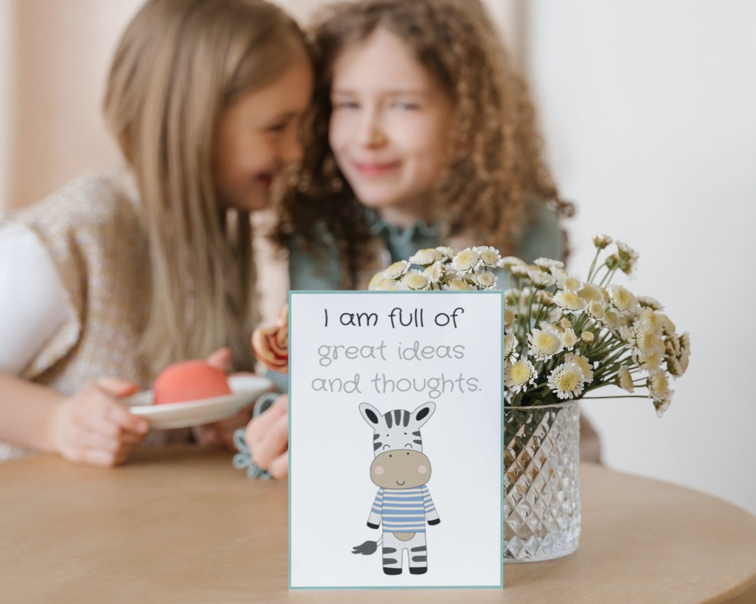 Printable Affirmation Cards for Kids 32 Motivational Cute Cards Daily ...