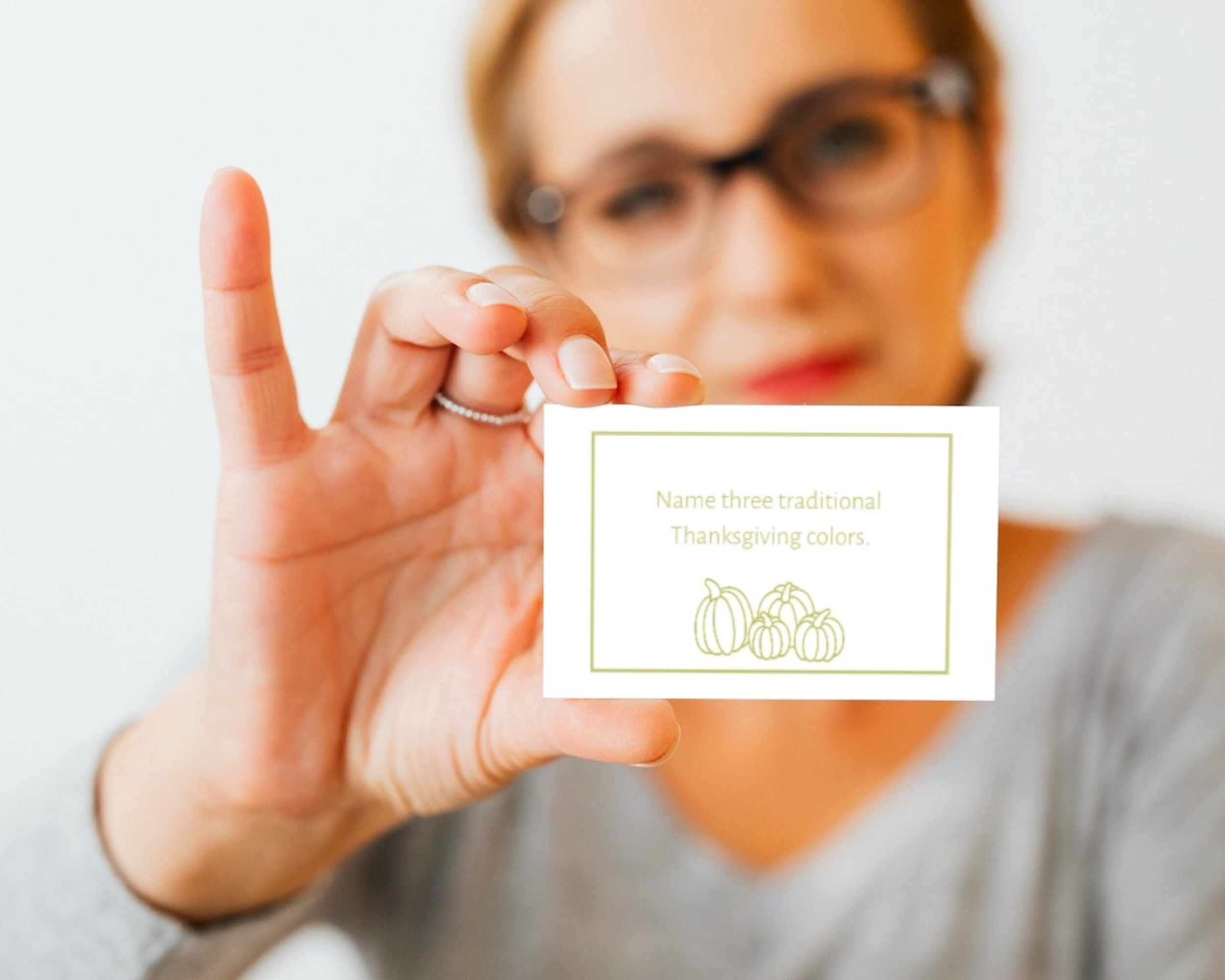 Thanksgiving 5 Second Game | Printable Thanksgiving Game With 80 ...