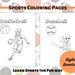 Printable Sports Coloring Pages for Preschool Kids | Educational ...