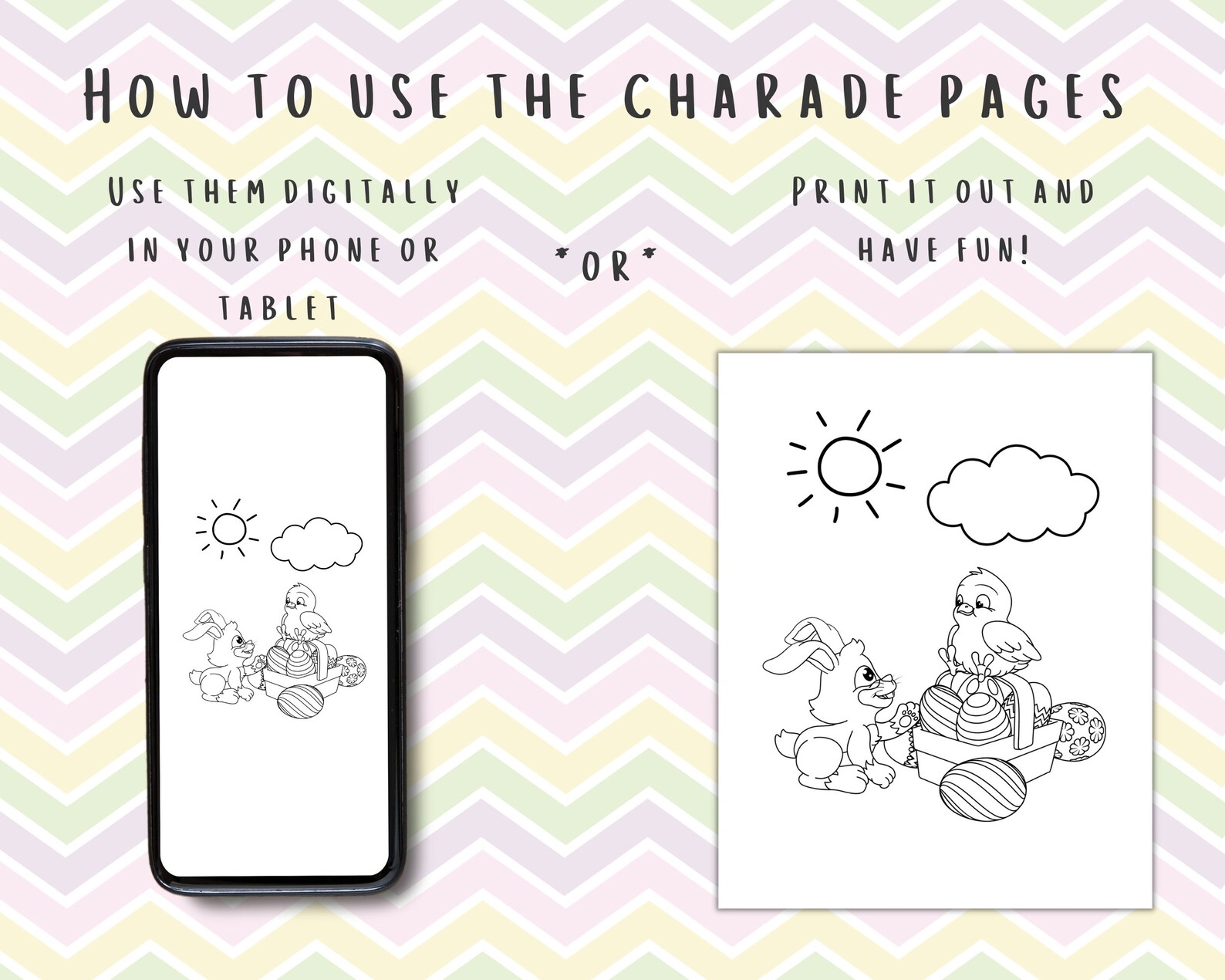 Kids Easter Coloring Pages, Spring Coloring Sheets 25 Unique Printables ...