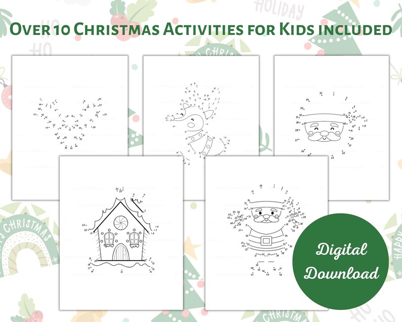 Ultimate Christmas Printable Bundle | Coloring Pages, Activity Sheets ...