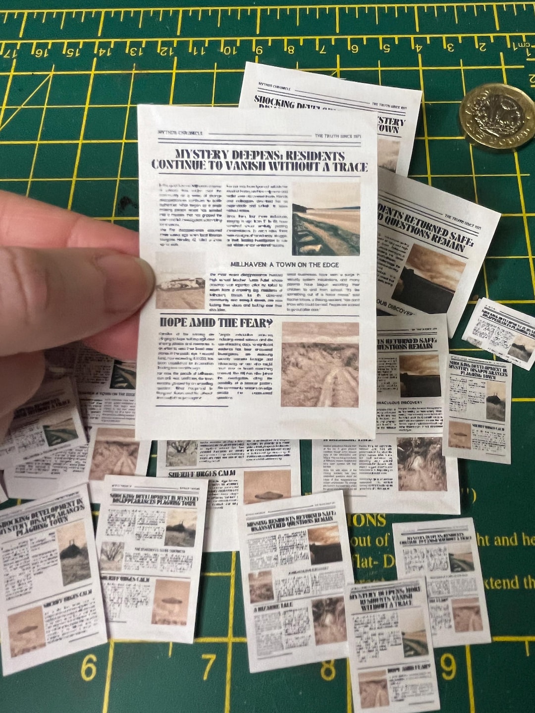 Miniature Printable Paranormal Magazine Newspaper, Occult, Digital ...