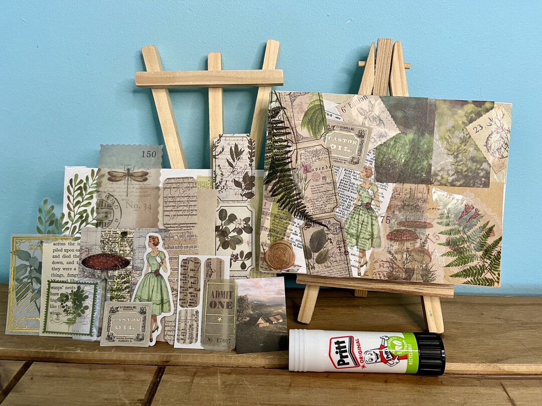 Scrapbook Kit, Scrapbook Canvas Kit, Nature Scrapbook, Scrapbook Gift ...