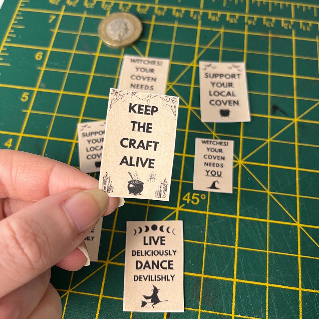 Miniature Witchy Coven Poster, DIY Digital Download for Dollhouse Magic ...