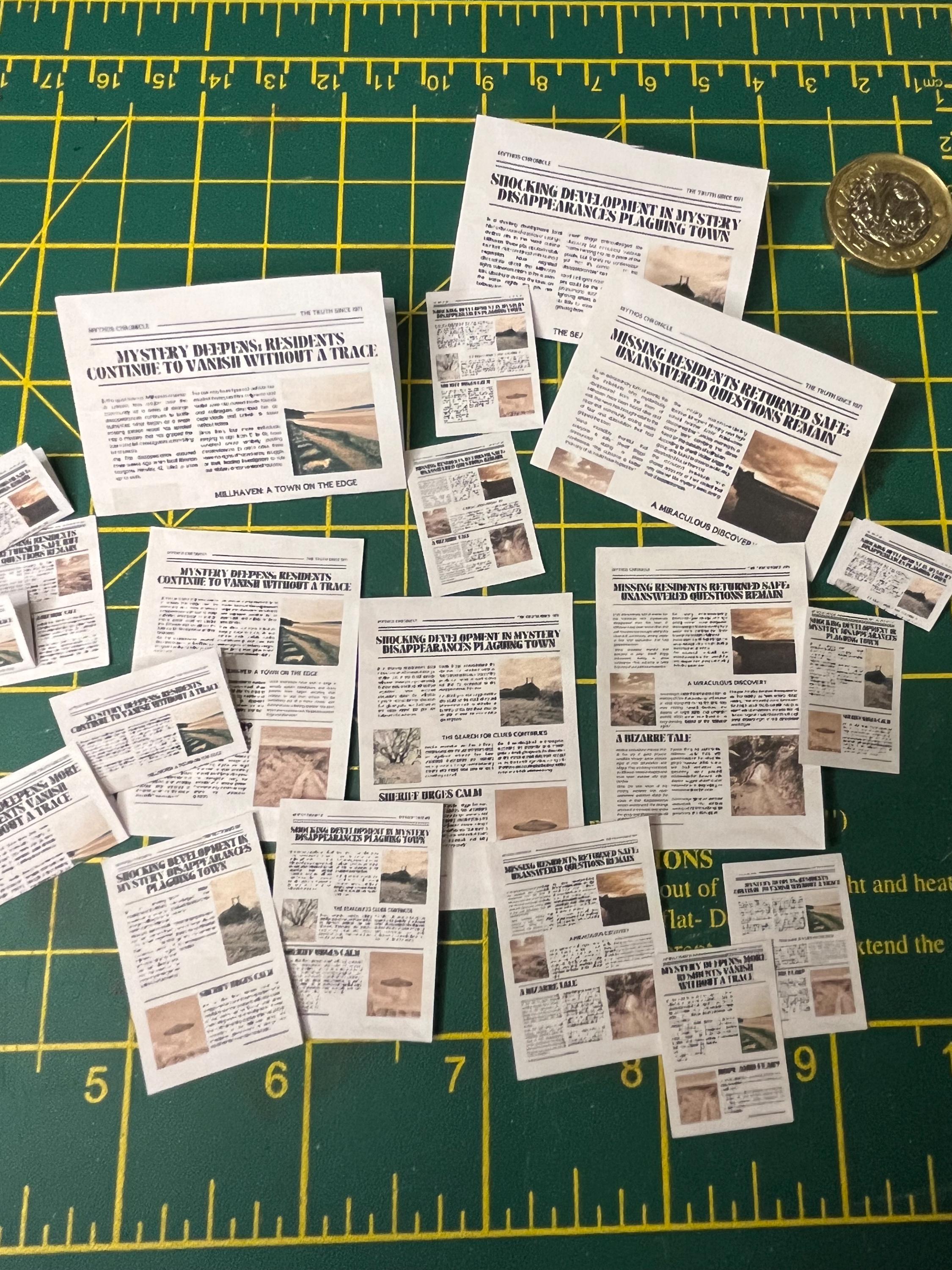 Miniature Dollhouse Newspaper: Paranormal Occult Magazine (digital ...