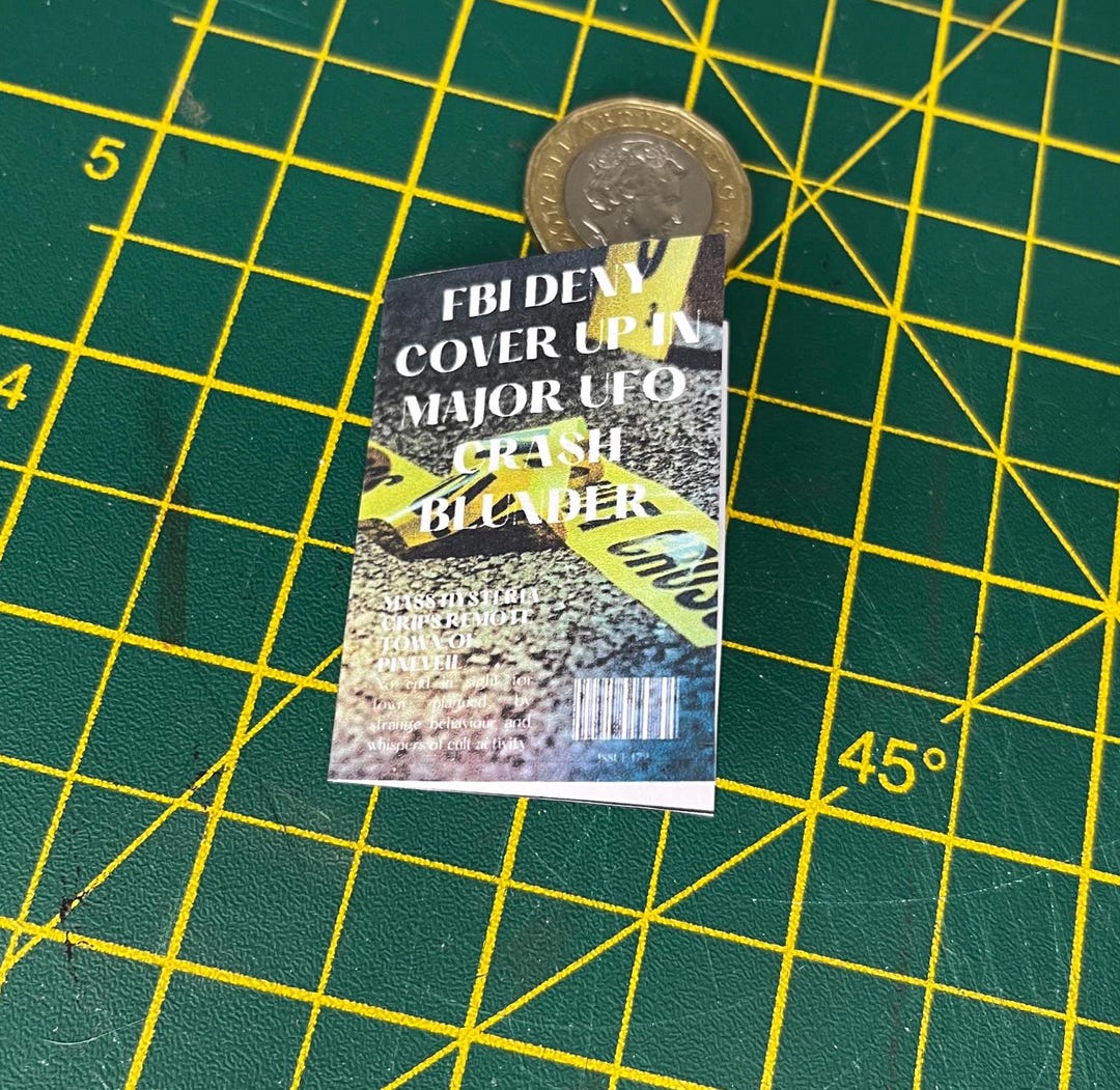 Miniature Printable Paranormal Magazine Newspaper, Occult, Digital ...