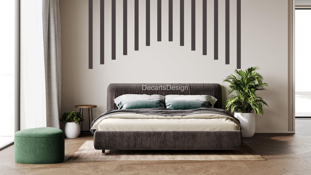 Vertical Bedroom Panel, DIY Wall Moulding Kit, Wall Moulding Kit, Ready ...