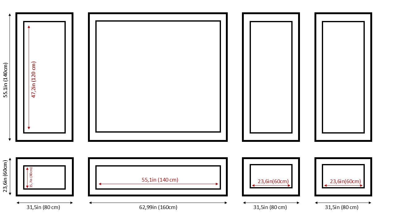 Custom Order for Stephanie Disantis, Ready to Mount Wainscot Panels ...