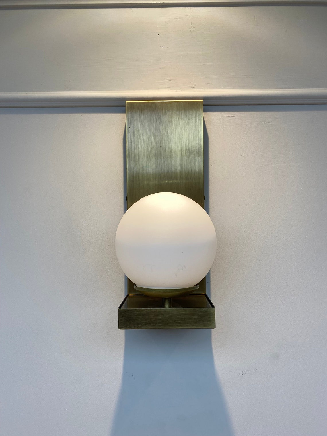 Sphere Wall Sconce Glass Wall Lighting Modern Wall Light - Etsy