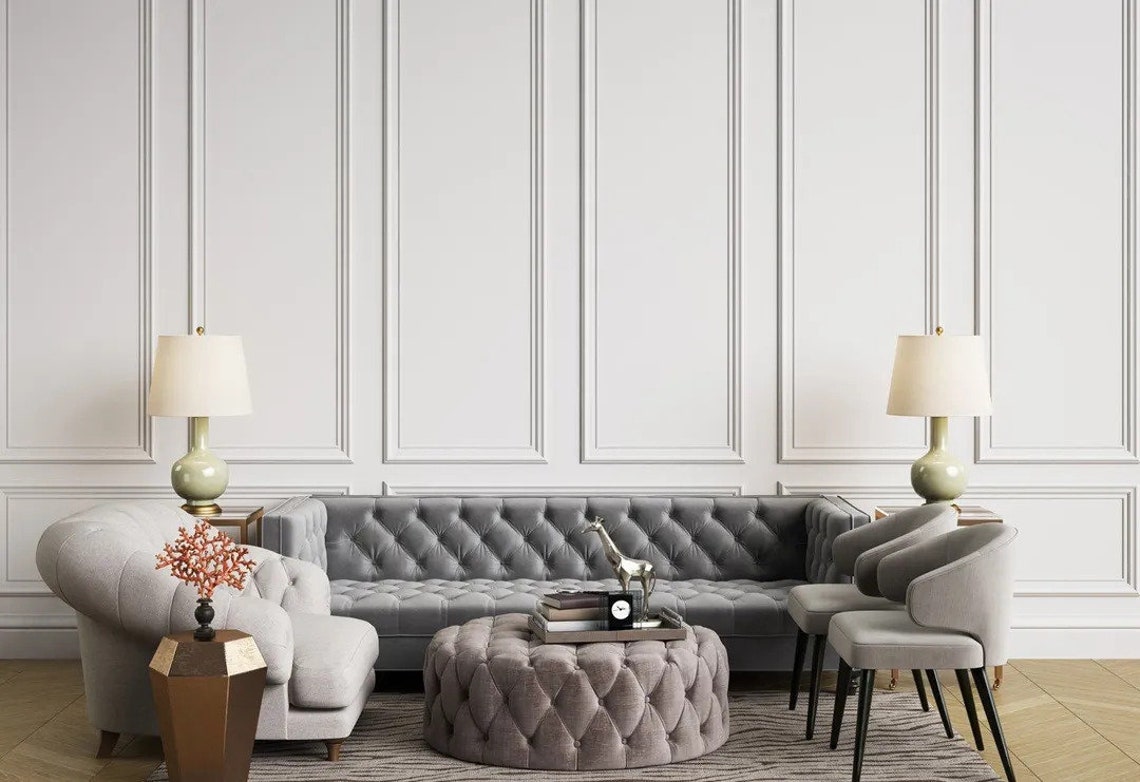 DIY Wall Moulding Kit Wall Moulding Kit Ready for Assembly - Etsy UK