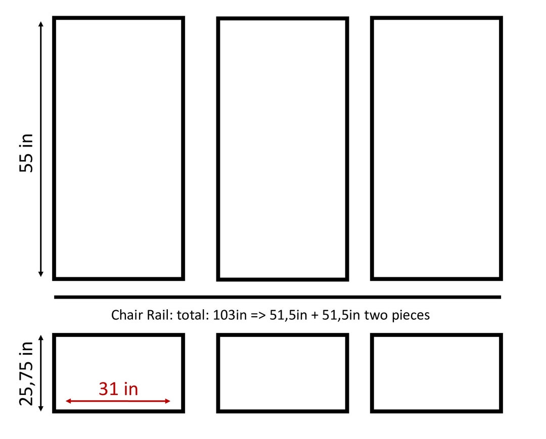 Custom Order for Ally Beaudry, DIY Wall Moulding Kit, Wall Moulding Kit ...