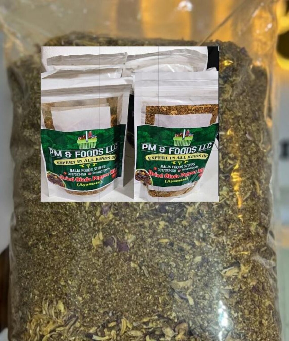Ayamase Pepper Mix: Easy Ofada Stew (200g) A Blend of Green Peppers and ...