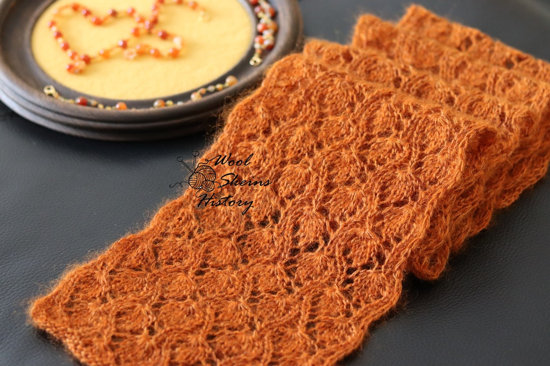 PDF Pattern in English/ Scarf ginger Autumn / - Etsy