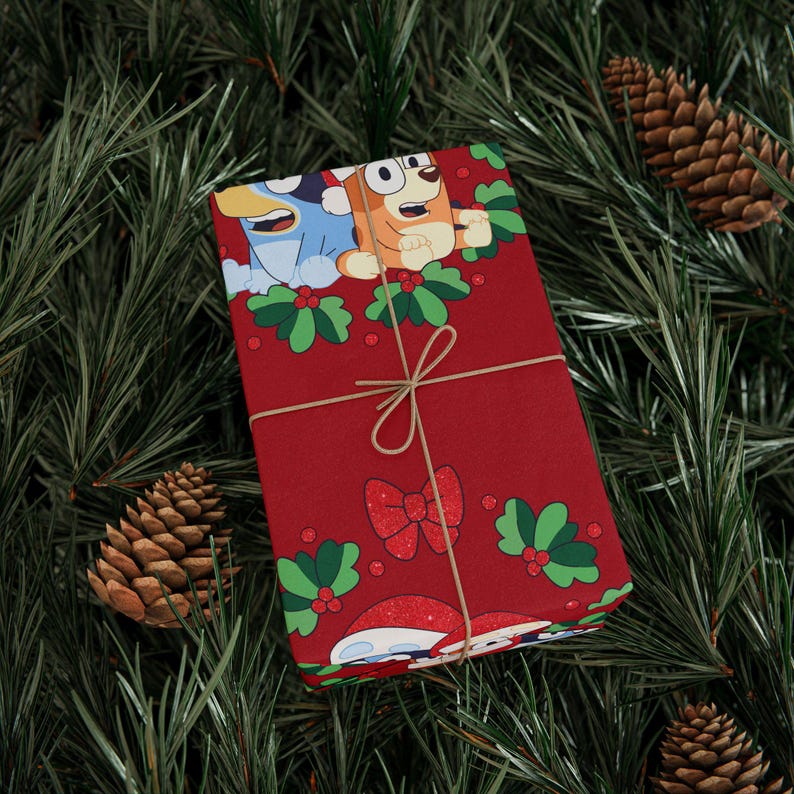 Bluey Wrapping Paper | Holiday Gift Wrap - Etsy