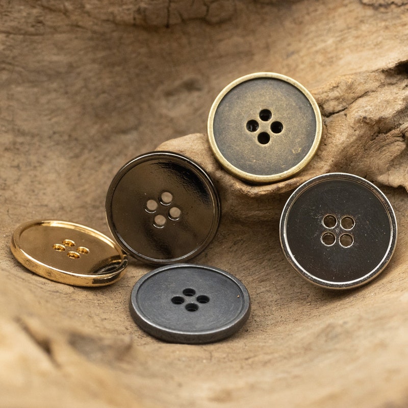 Metal Buttons - Etsy