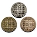 Metal Weave Buttons: Grid Design for Sewing - 6 Pcs - Etsy