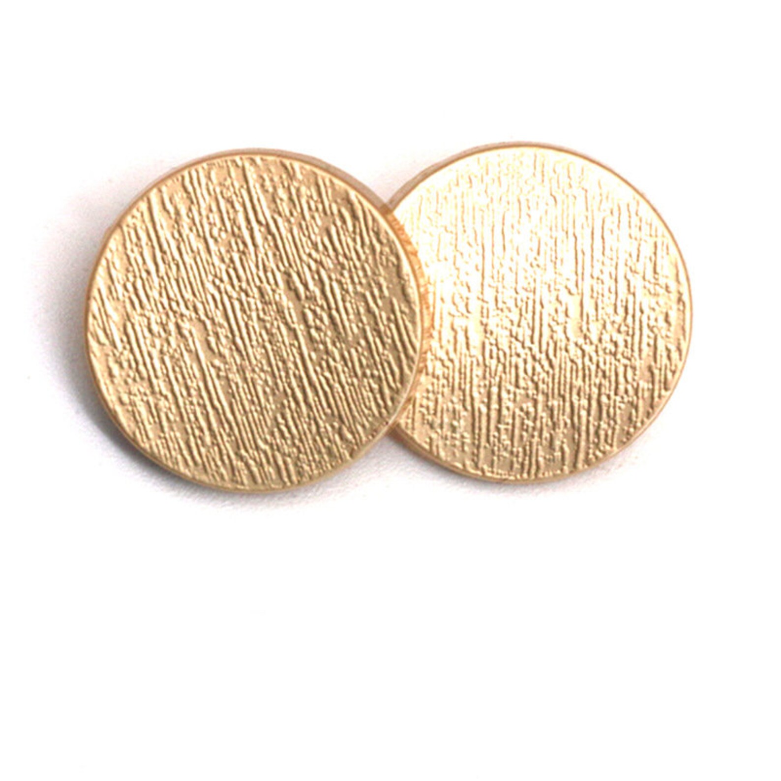 Metal Curved Buttons-6pcs Matte Gold Frosted Button for Cardigan/blazer ...