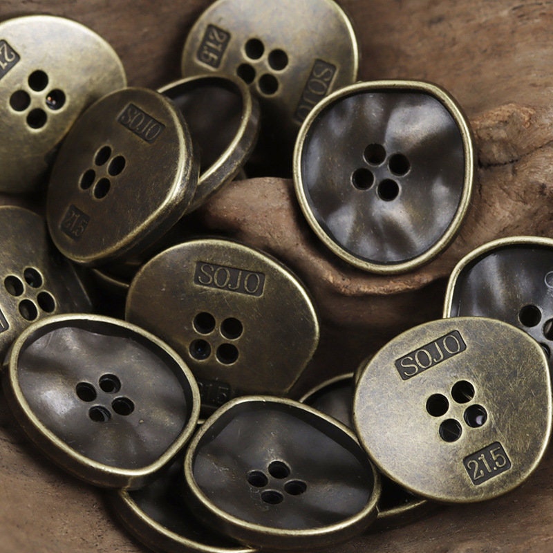 Metal Irregular Buttons: Triangle, Gold Nickel Black, Sewing Blazer ...