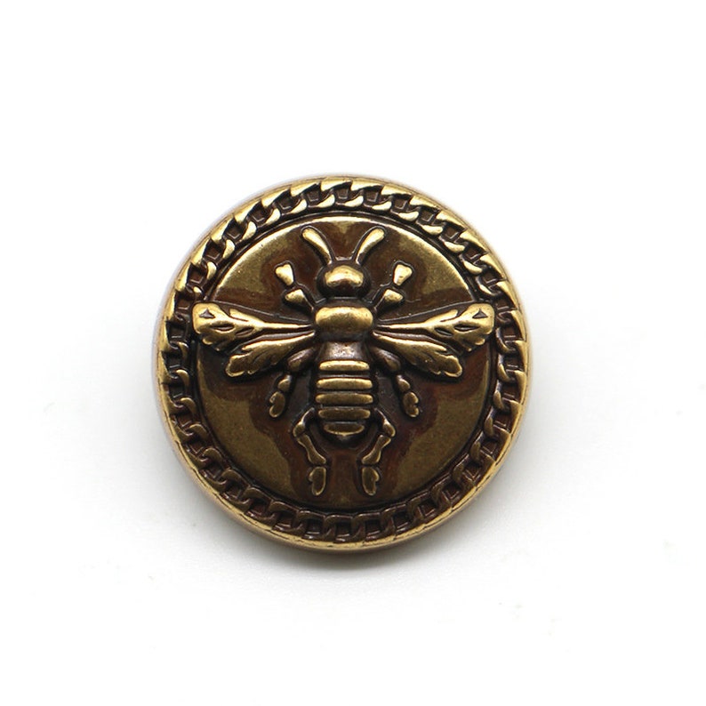 Metal Bee Buttons-6pcs Vintage Gold/matte Silver Button for Blazer ...