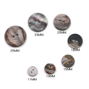 Mother of Pearl Buttons-10pcs Natural Shell for Sewing-suit/blazer ...