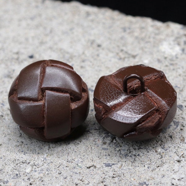 Leather Buttons - Etsy UK