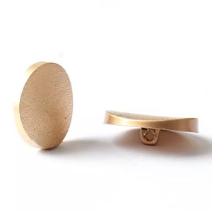 Metal Curved Buttons-6pcs Matte Gold Frosted Button for Cardigan/blazer ...