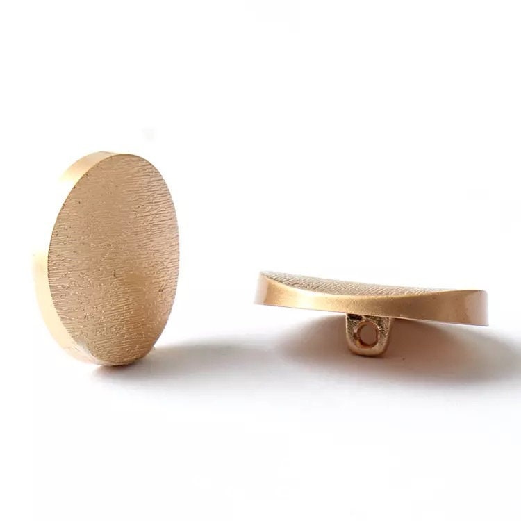 Metal Curved Buttons-6pcs Matte Gold Frosted Button for Cardigan/blazer ...