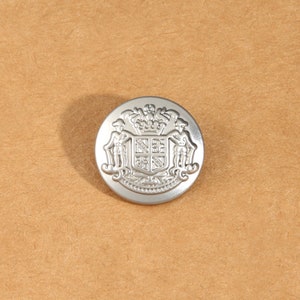 Metal Crown Buttons- 6pcs Matte Gold/silver Button for Sewing-blazer ...