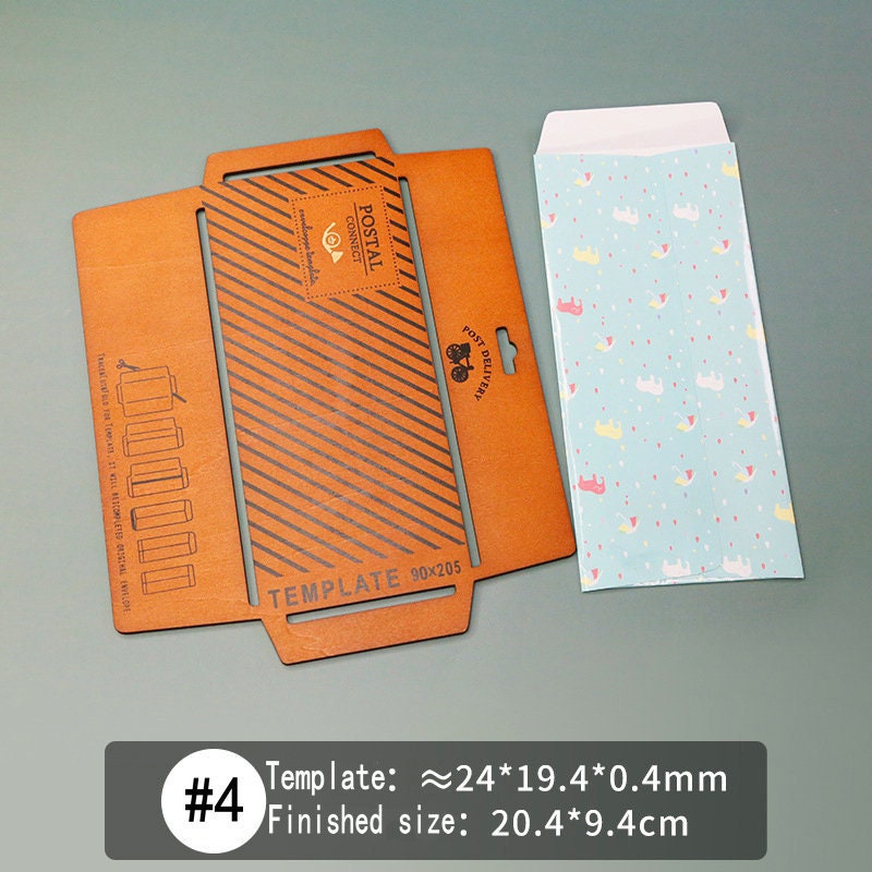 Wood Envelope Template Handmade Wooden Pendant for Box/paper Bag ...