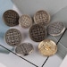 Metal Weave Buttons: Grid Design for Sewing - 6 Pcs - Etsy