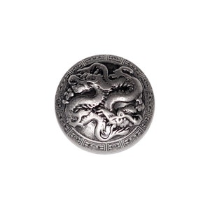 Metal Dragon Buttons-6pcs Vintage Silver Shank Button for Sewing-blazer ...