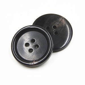 Natural Horn Buttons-6pcs Black/brown Button for Shirt/suit/blazer ...