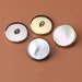 Metal Mother of Pearl Buttons-6pcs Natural Black Mop/pearloyster Shell ...