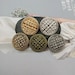 Metal Weave Buttons: Grid Design for Sewing - 6 Pcs - Etsy