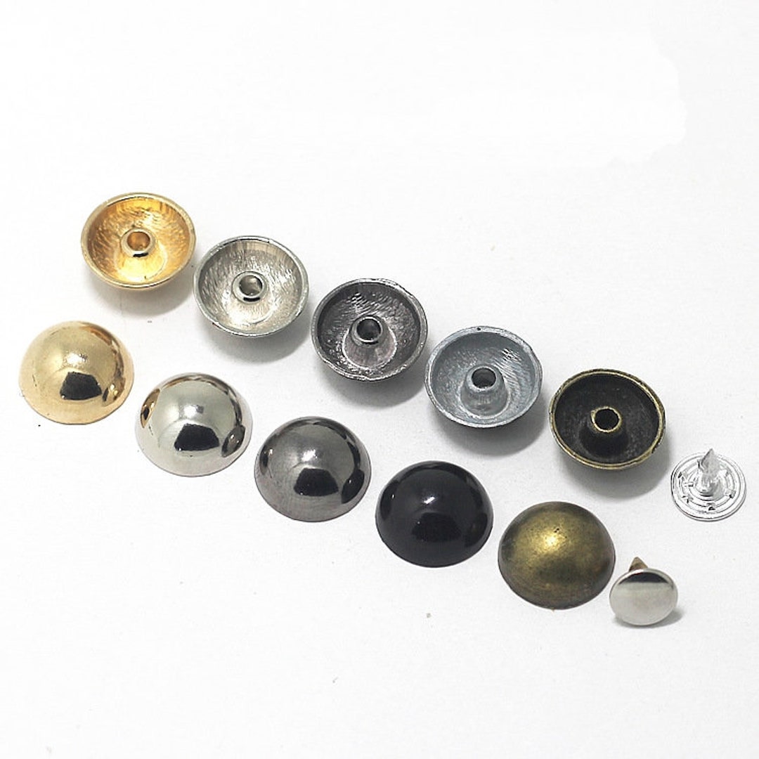 Metal Mushroom Rivet Stud-20pcs Rose Gold/nickel/gun/black/bronze Shank ...