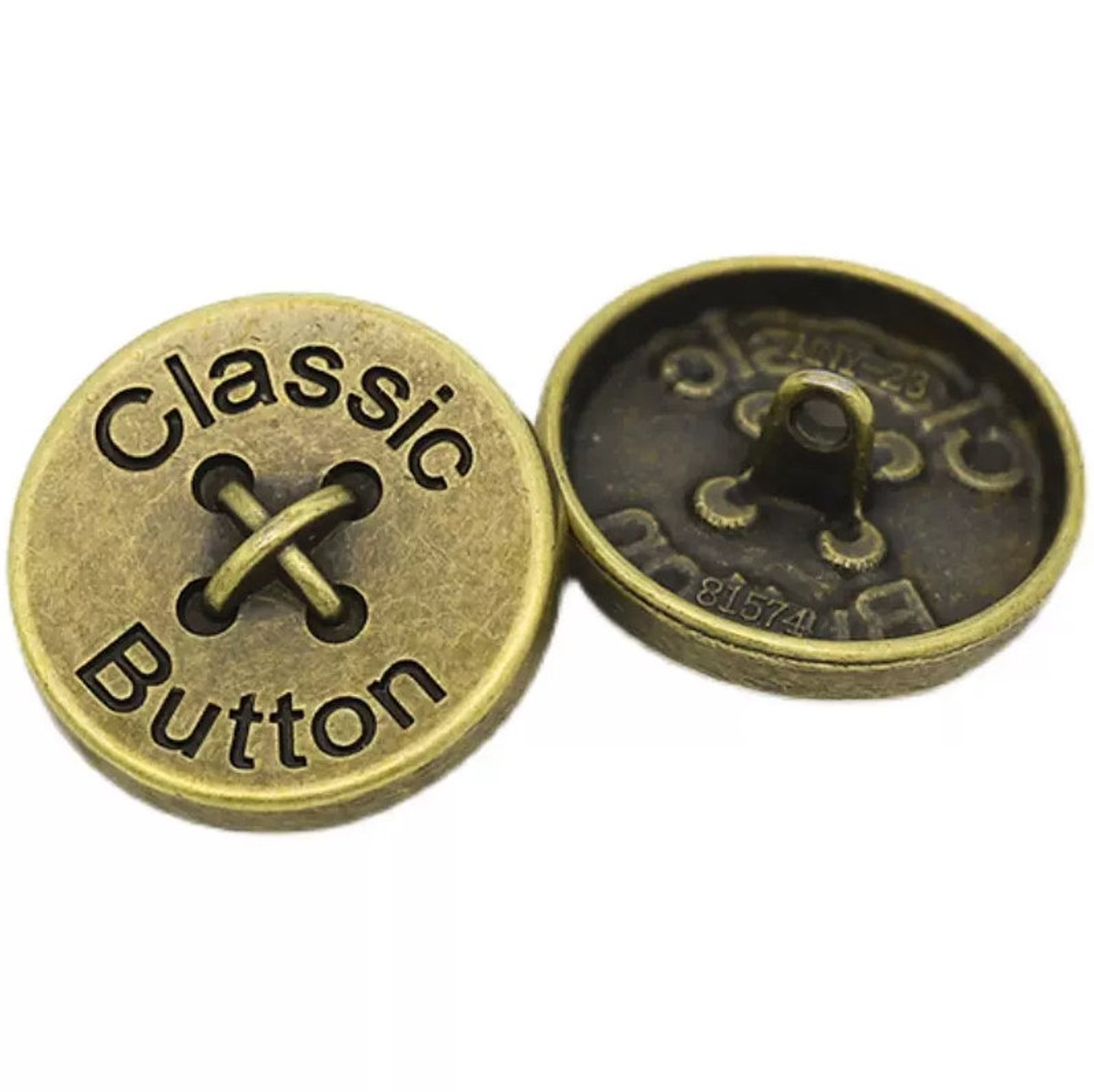 Metal Bronze Buttons-10pcs Vintage Letters Button for Shirt/cardigan ...
